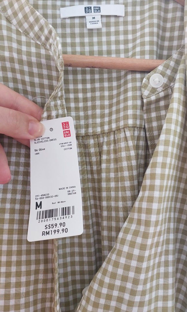 Brand new Uniqlo dress gingham, Women's Fashion, Dresses & Sets ...