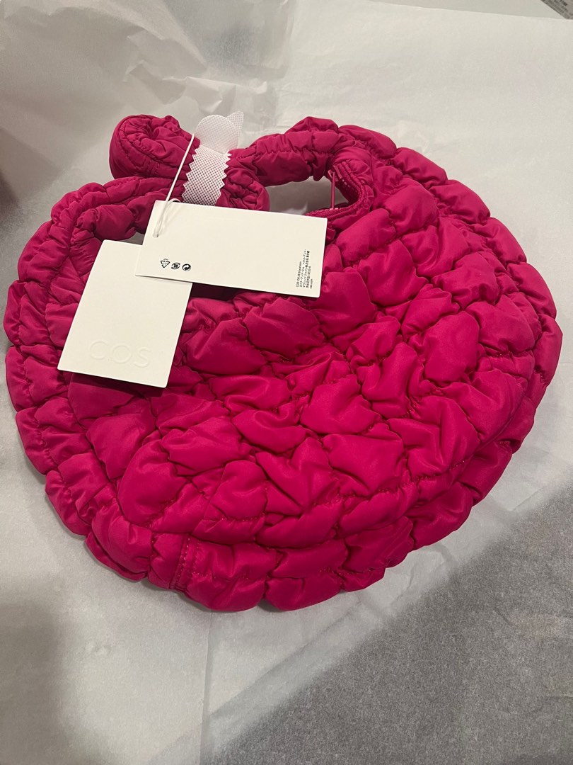 Bright Pink Cos quilted bag, Women's Fashion, Bags & Wallets, Shoulder ...