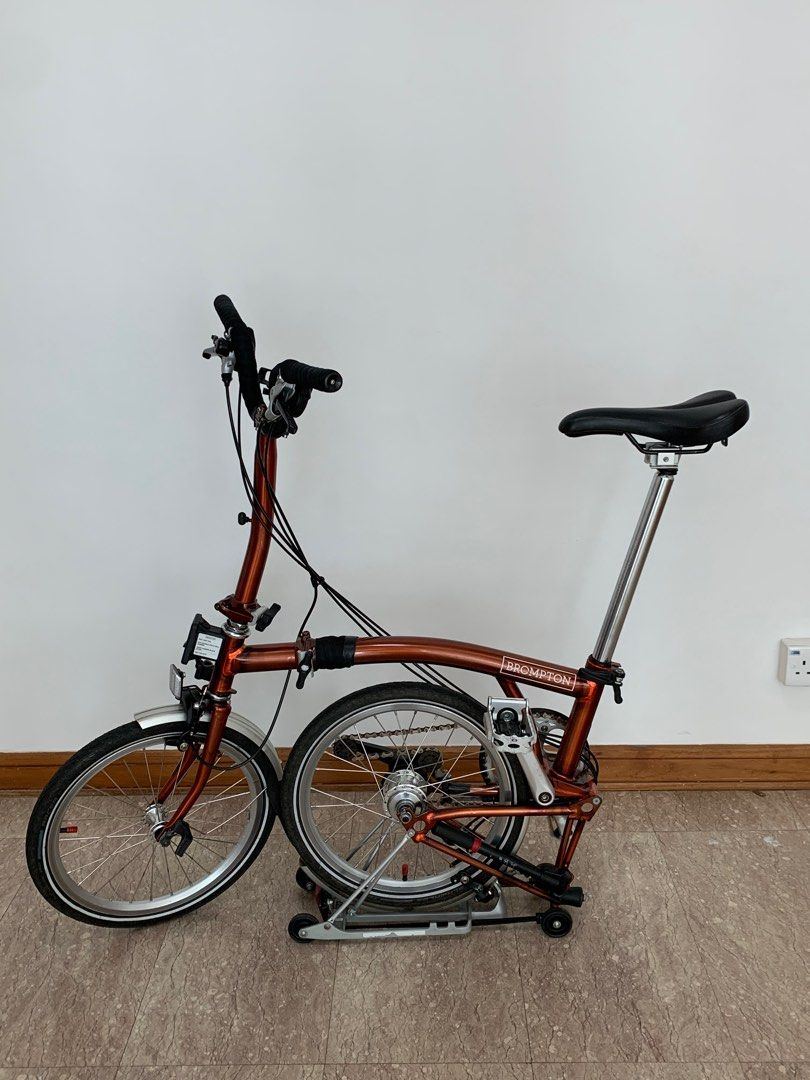 Brompton Flame Lacquer 2018-09 Mfg Code, Sports Equipment, Bicycles ...