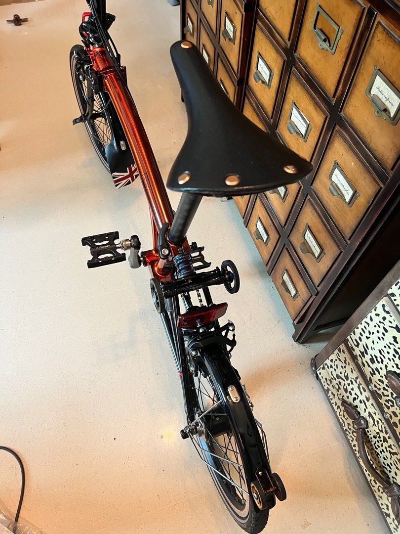 Brompton Flame Lacquer with extra mod - 2022, Sports Equipment ...
