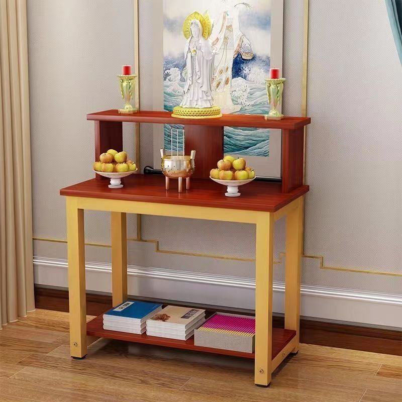 Buddhist Shrine Cabinet Household Worship Table God Of Wealth Incen ...