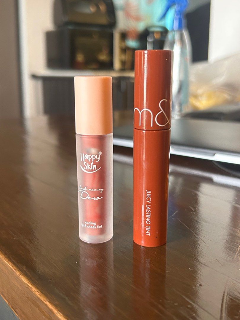 bundle liptint romnd dark coconut and happy skin skinny dipping, Beauty ...