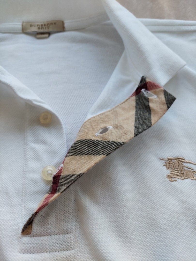 BURBERRY LONDON ENGLAND PRORSUM BORDIR POLO SHIRT KAOS KERAH LUXURY ...