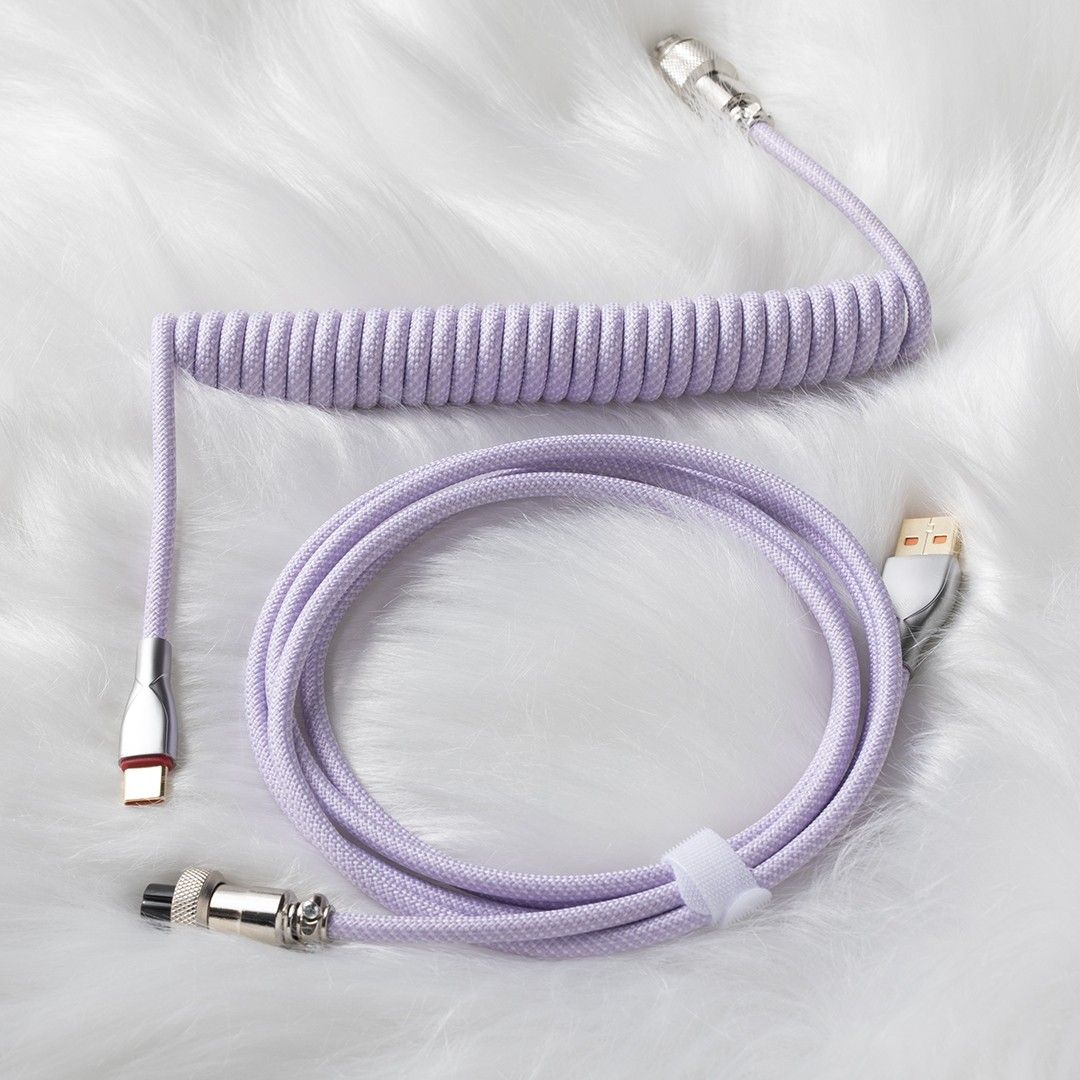 Coiled Aviator Cable for mechanical keyboard coiled cable with aviator ...