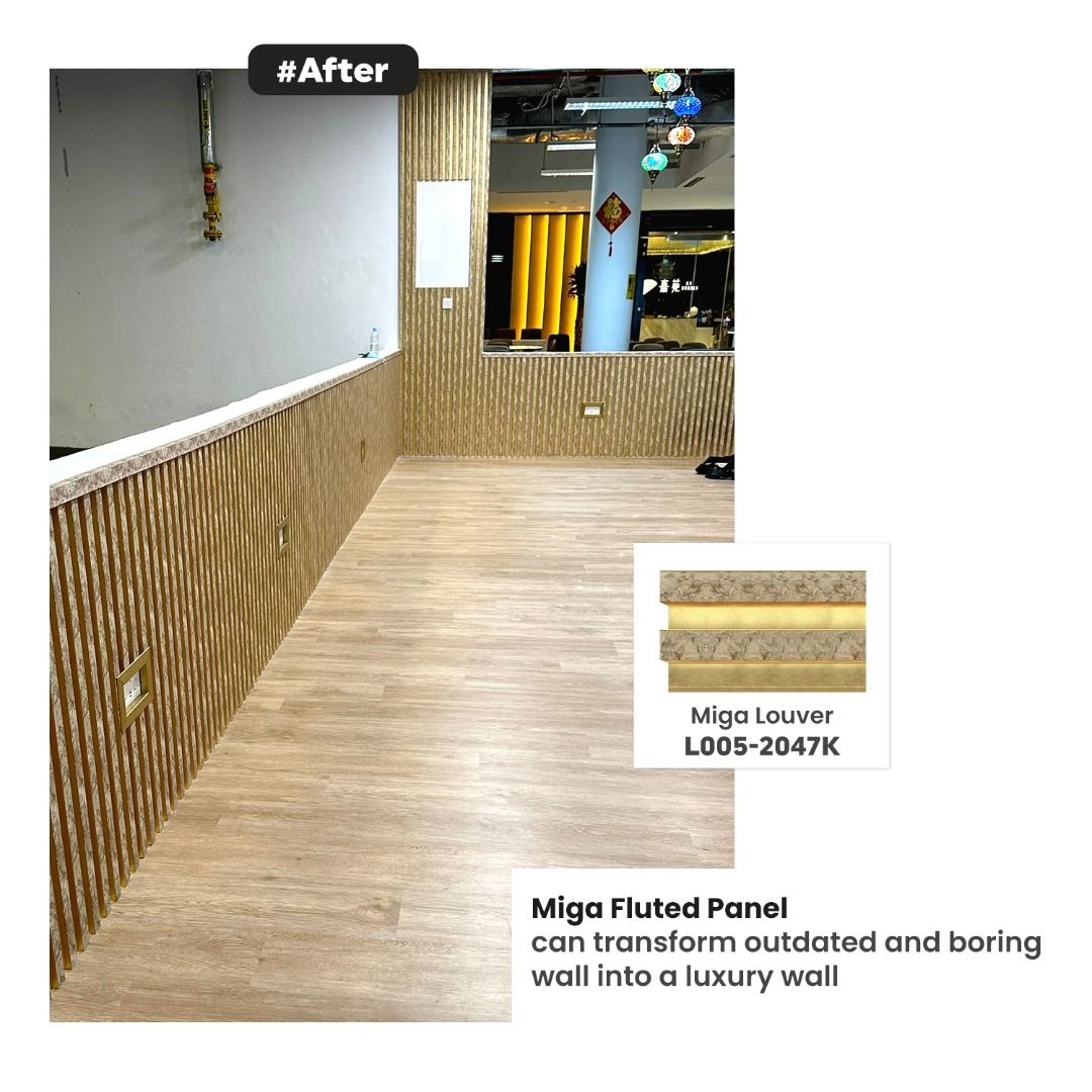 Cafe Wall Fluted Wall Panel / Korea Miga Fluted Panel / DIY Korea ...