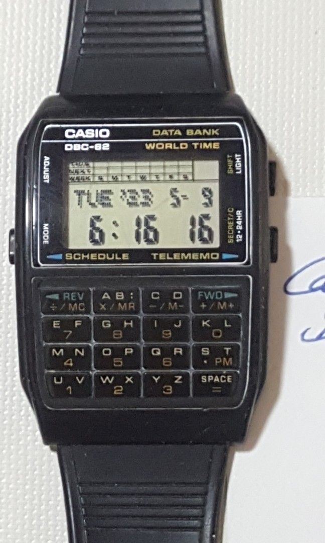Casio old model Data Bank watch, Men's Fashion, Watches & Accessories ...