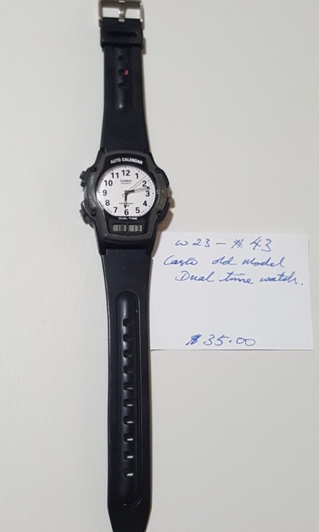 Casio old model Dual Time watch, Men's Fashion, Watches & Accessories ...