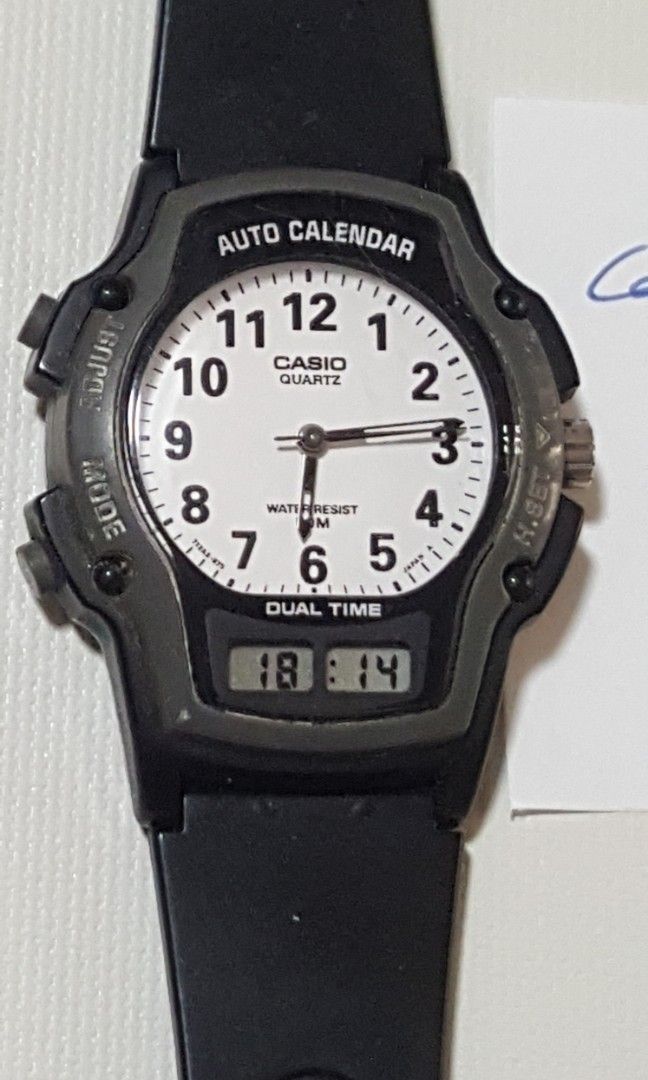 Casio old model Dual Time watch, Men's Fashion, Watches & Accessories ...