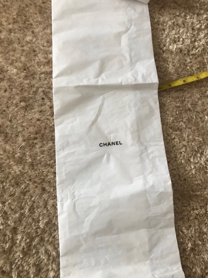 Chanel tissue paper bag tas buat dlman box dpt stiker new authentic ...