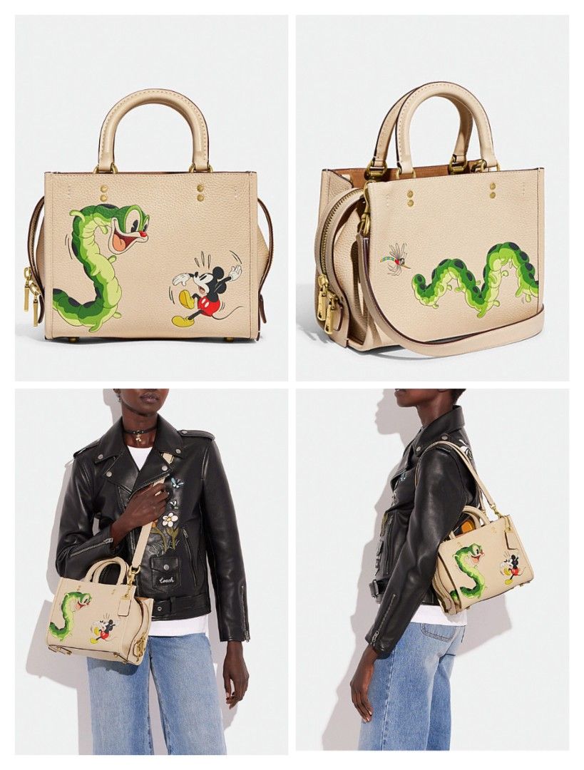 Coach x Disney Rouge 25 in Regenerative Leather with Mickey and ...