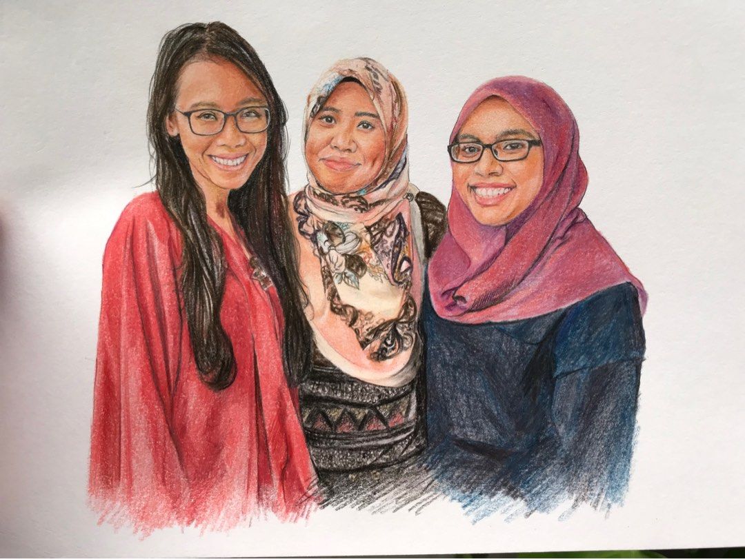 Commission Drawing Portrait, Hobbies & Toys, Stationery & Craft, Art ...