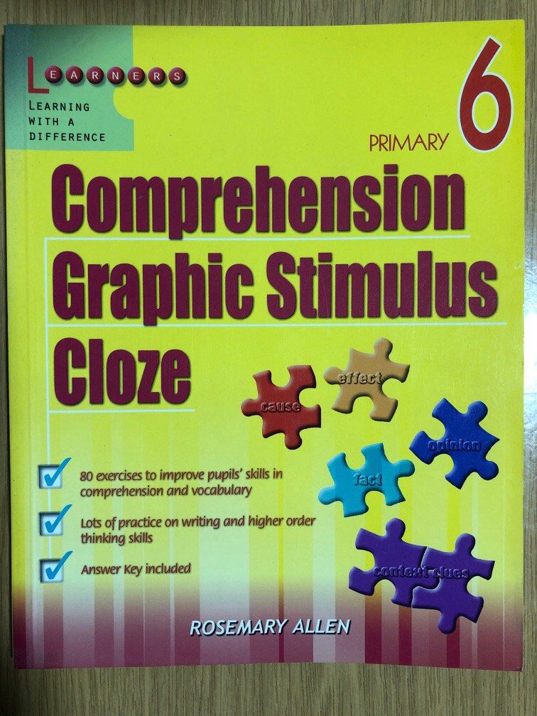 Comprehension Graphic Stimulus Cloze Primary 6 P6 Learners Assessment ...