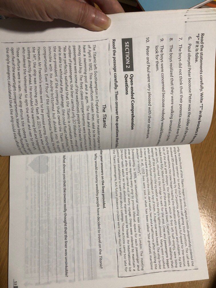 Comprehension Graphic Stimulus Cloze Primary 6 P6 Learners Assessment ...