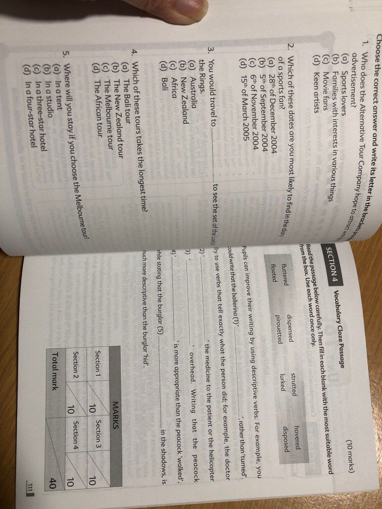 Comprehension Graphic Stimulus Cloze Primary 6 P6 Learners Assessment ...