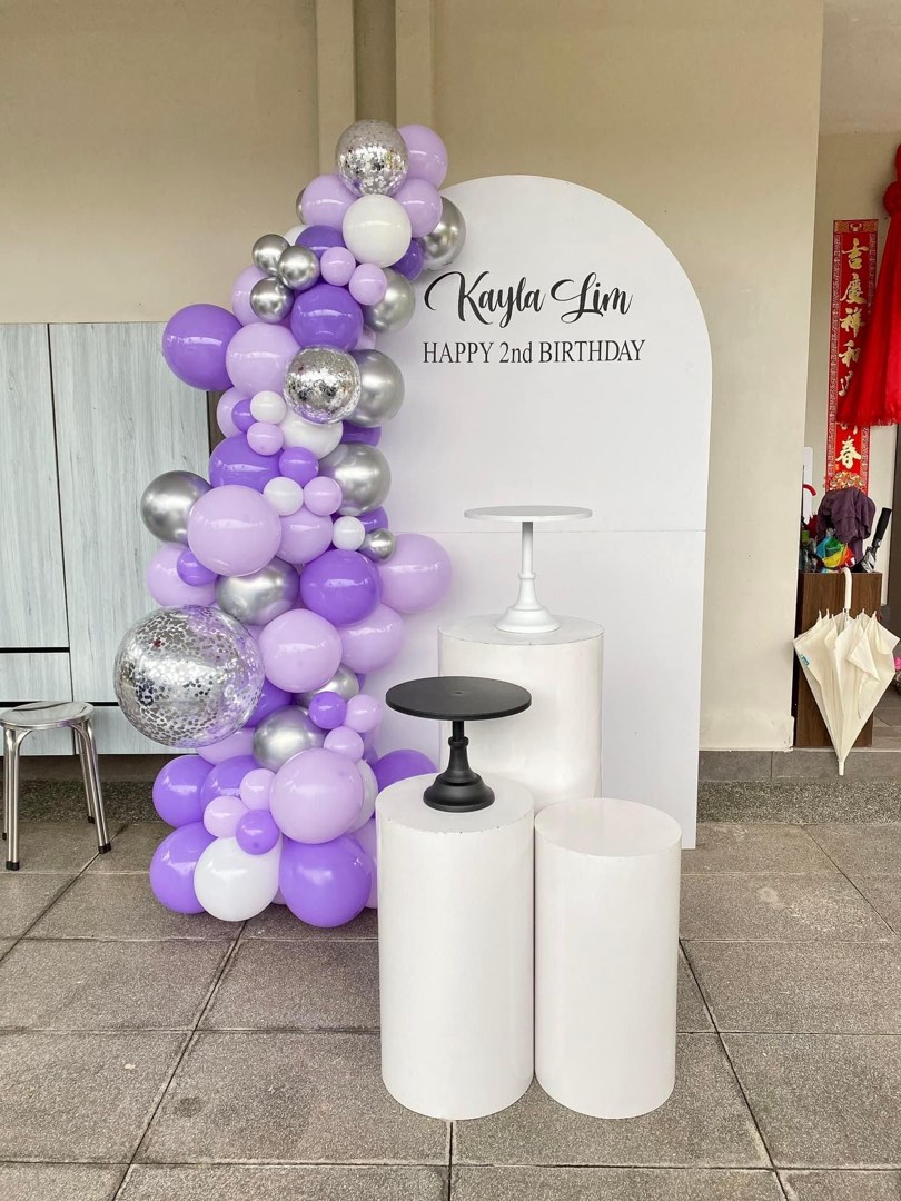 Cutomize backdrop birthday setup, Hobbies & Toys, Stationery & Craft ...