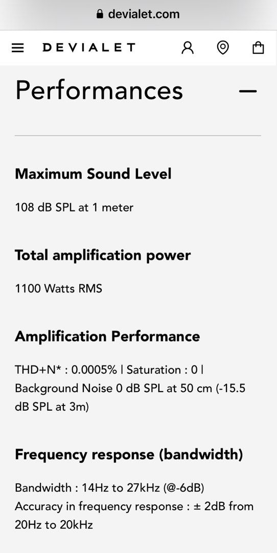 Devialet Gold Phantom 108 dB SPL 1100 Watts RMS, Audio, Soundbars ...