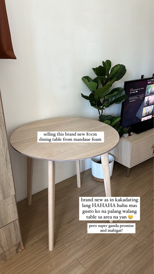 Dining Table - 80cm from Mandaue Foam on Carousell