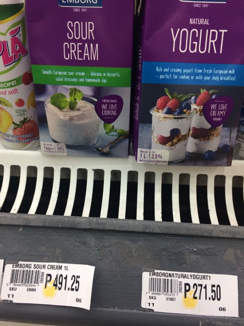 [LOWEST PRICE] Emborg Sour Cream - 10% Fat, 1 Liter on Carousell