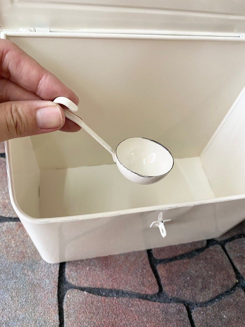 Enamel rustic laundry powder with spatula, Furniture & Home Living ...