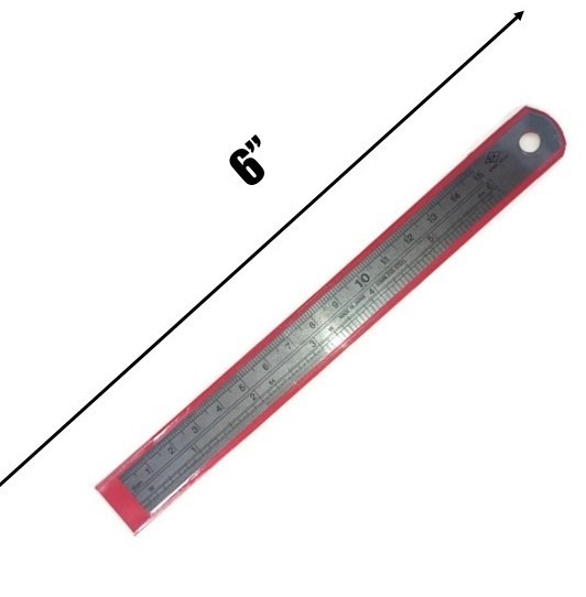 Endo Keiki Stainless Steel Ruler Available Sizes: 6 inches Made in ...