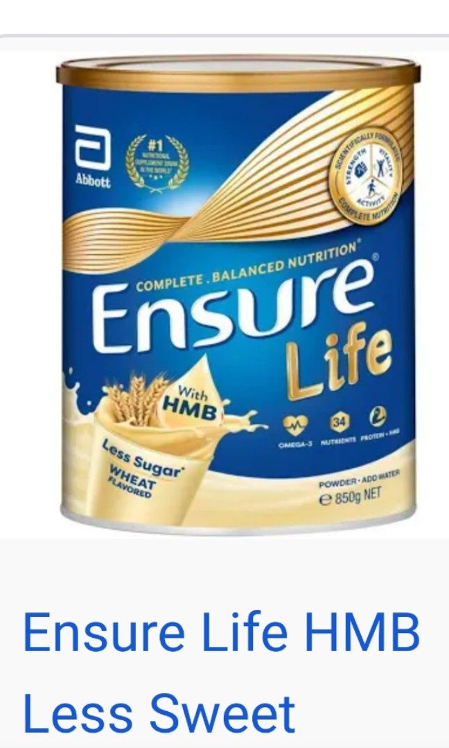 ENSURE LIFE Milk Powder vanilla, Health & Nutrition, Health Supplements ...