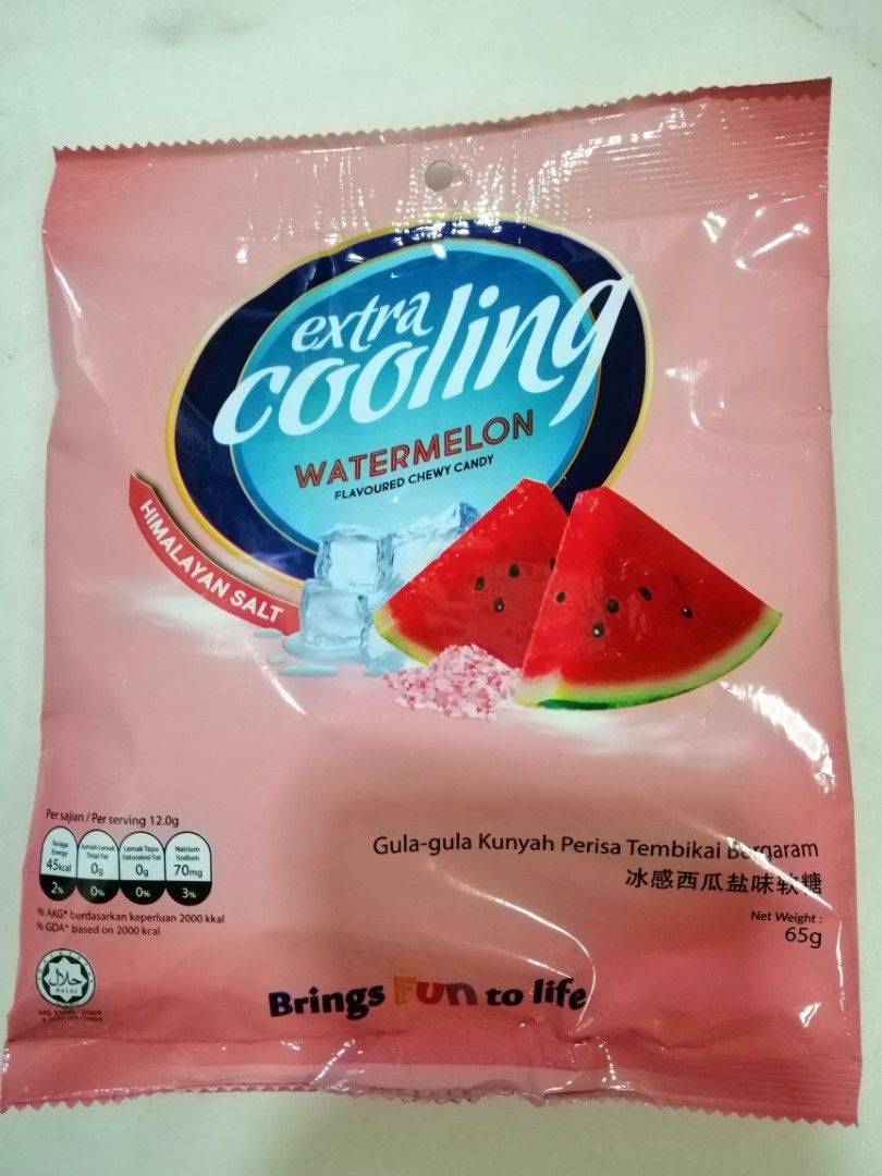Extra cooling watermelon chewy candy, Food & Drinks, Packaged & Instant ...
