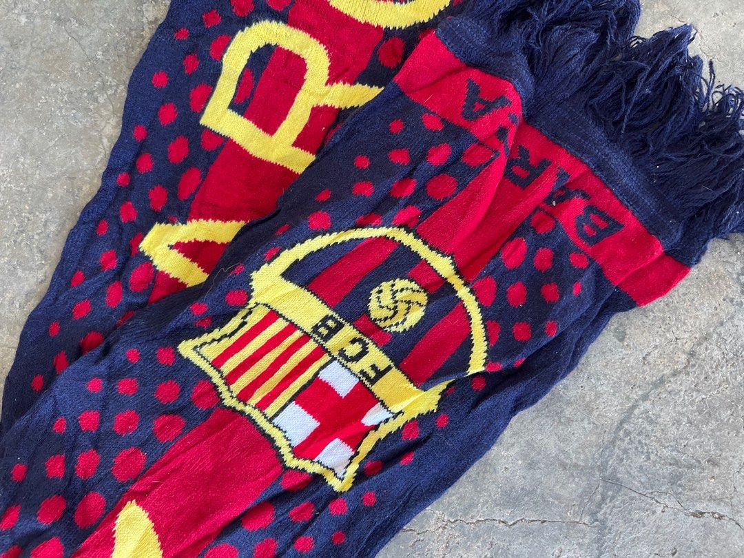 FC BARCELONA FOOTBALL MUFFLER, Men's Fashion, Watches & Accessories ...