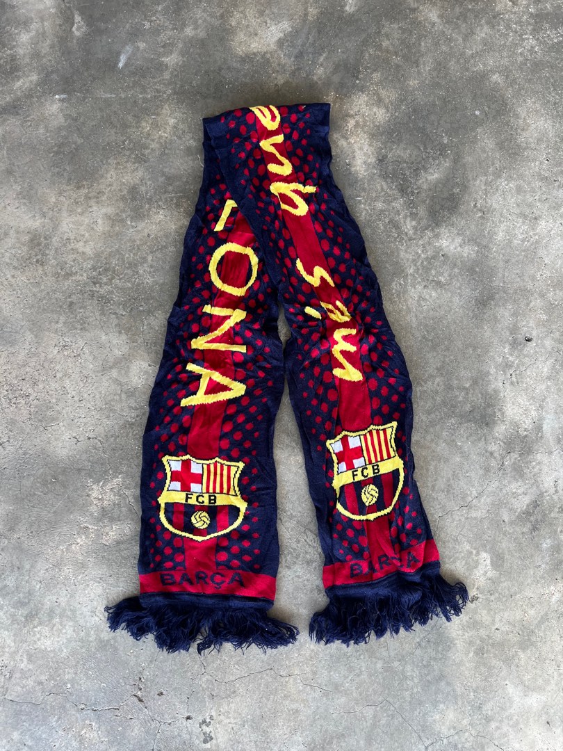 FC BARCELONA FOOTBALL MUFFLER, Men's Fashion, Watches & Accessories ...