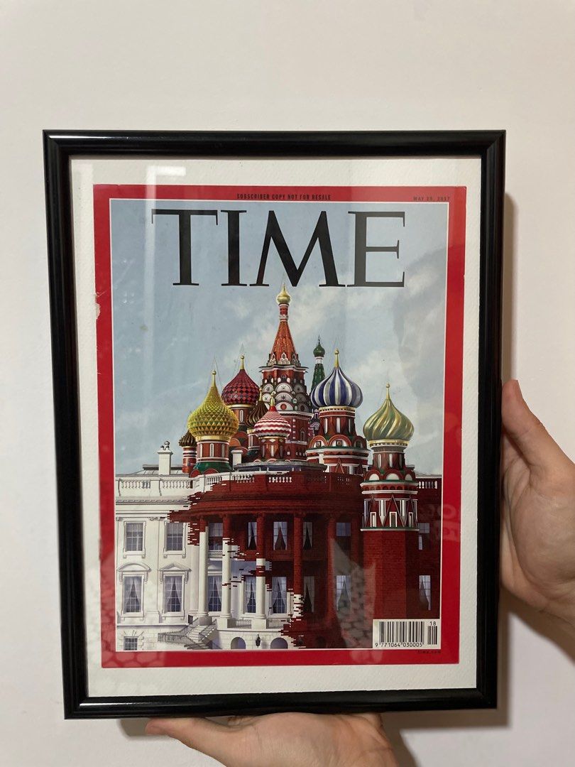 Framed Time Magazine Cover 2017, Furniture & Home Living, Home Decor ...