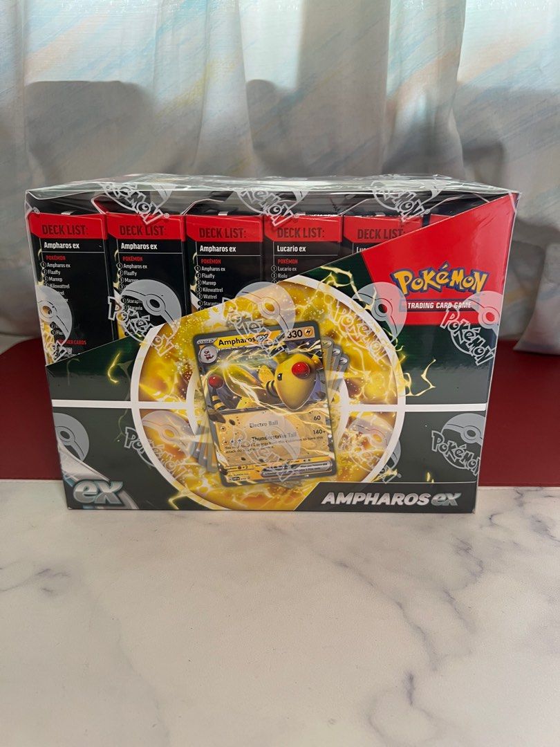 [FREE delivery] Pokemon TCG Ex Battle Deck Ampharos Lucario Display Set ...
