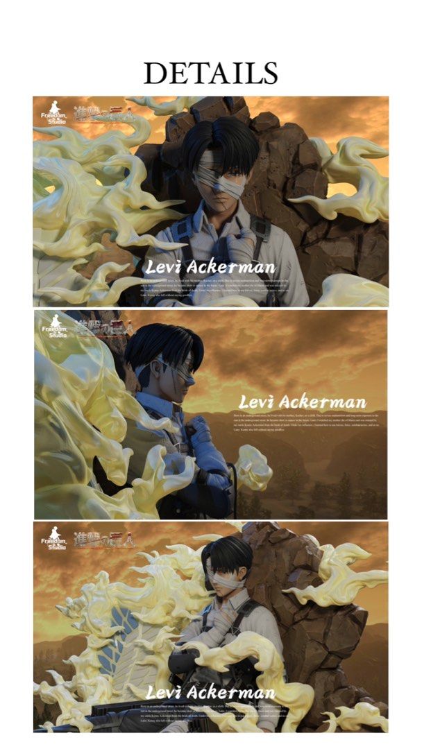 Freedom Studio - Levi Ackerman, Hobbies & Toys, Toys & Games on Carousell