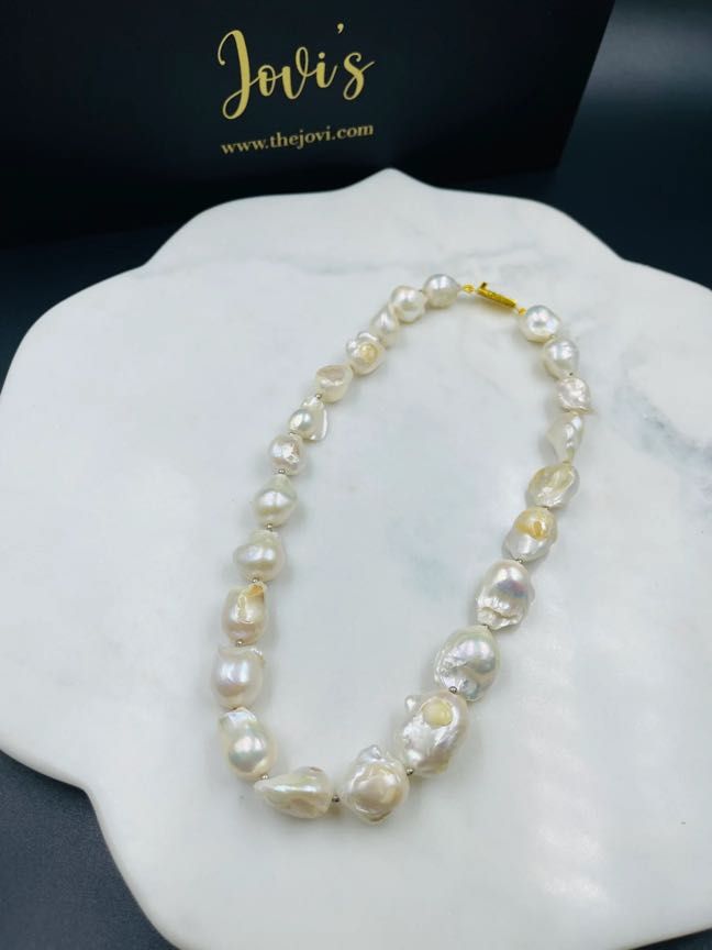 Freshwater Pearl Single Line Necklace Womens Fashion Jewelry
