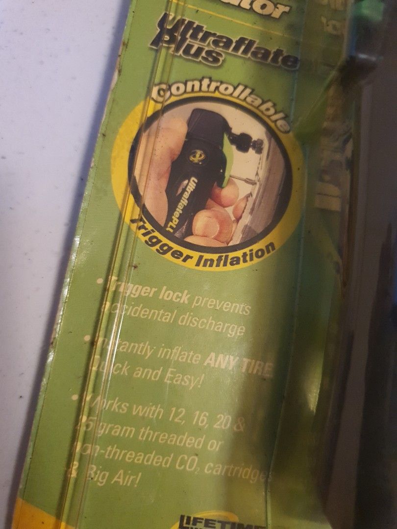 GENUINE INNOVATION ULTRAFLATE PLUS CO2 TIRE INFLATOR BIKE BICYCLE ...