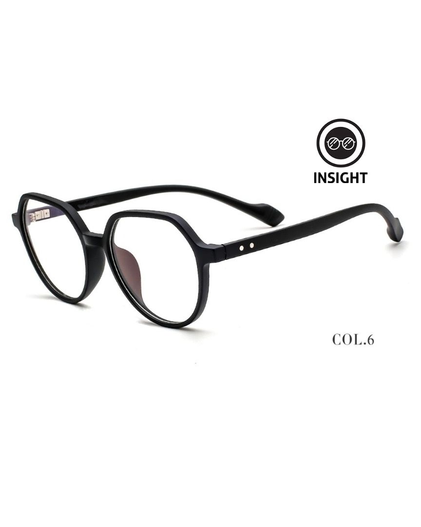 Geometric Transparent TR Material Plastic Frame - Korea Inspired ...