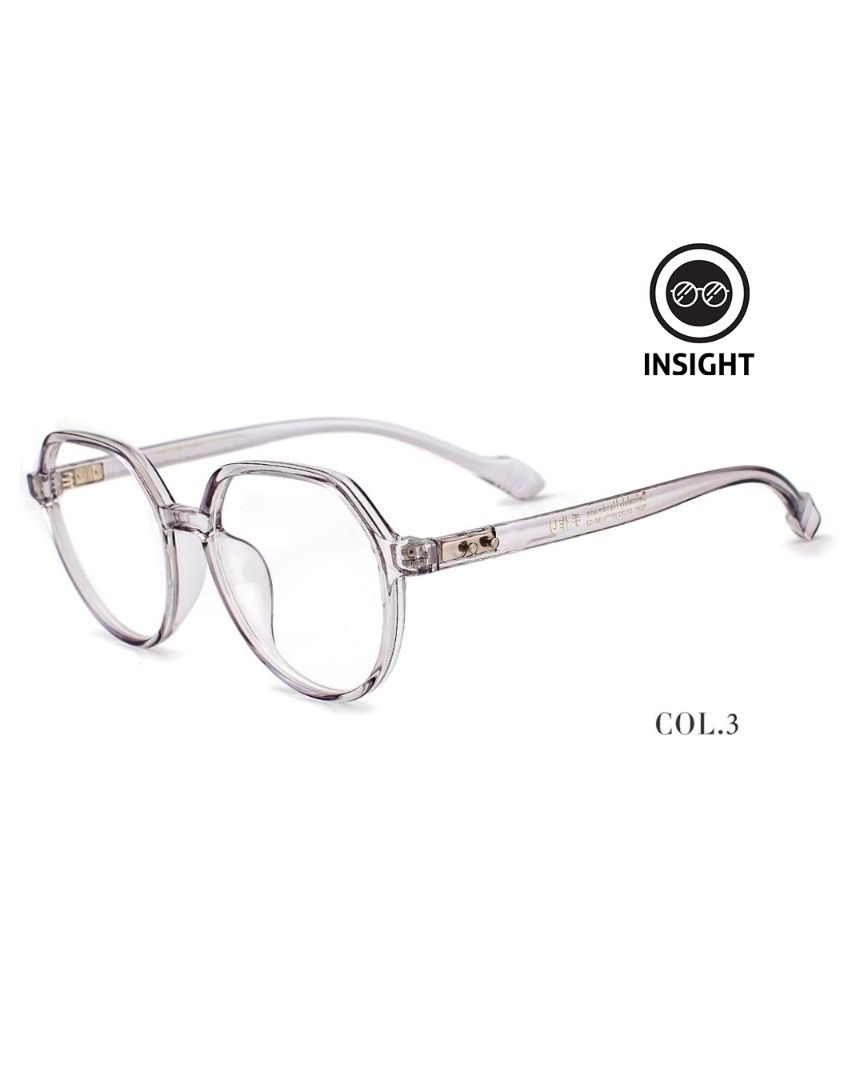 Geometric Transparent TR Material Plastic Frame - Korea Inspired ...