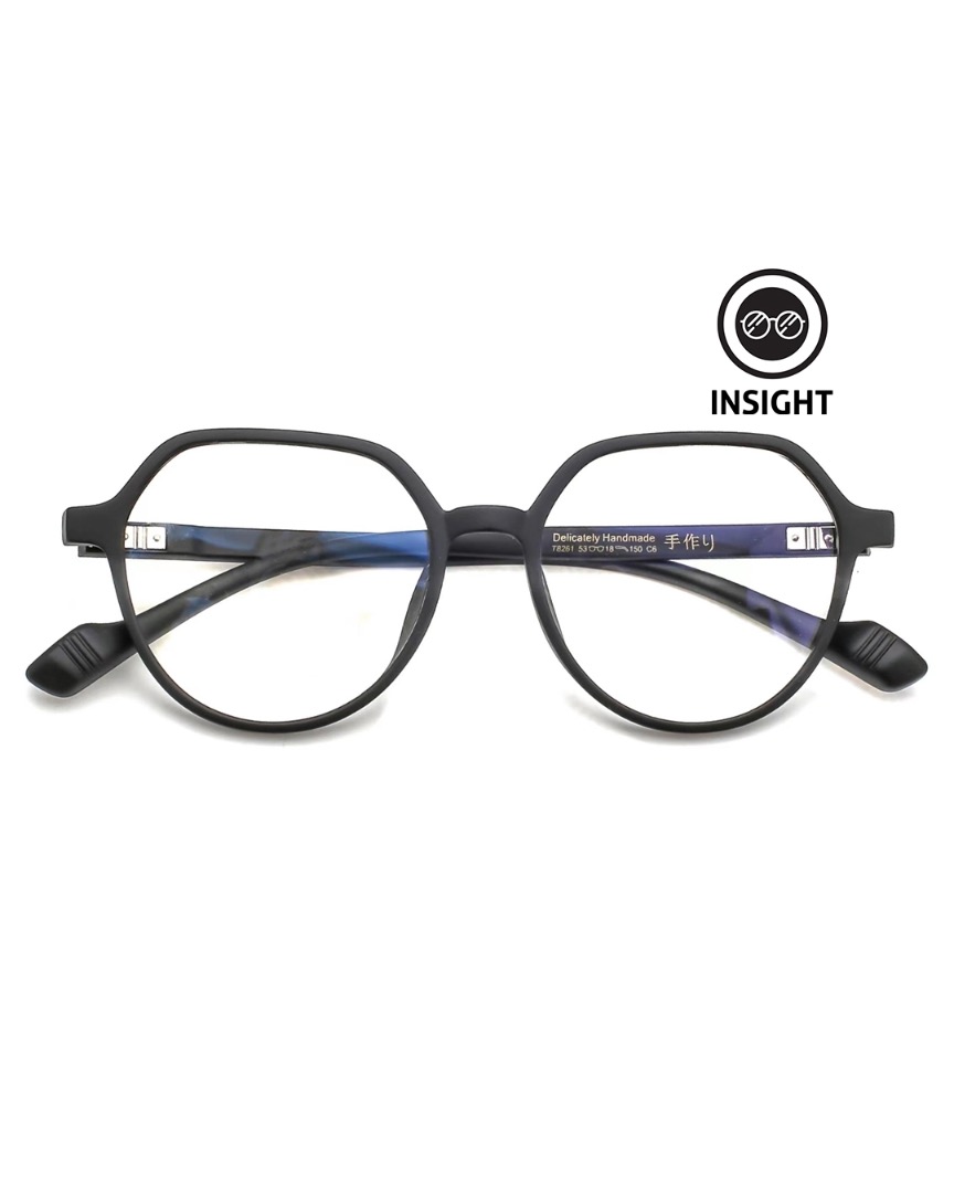 Geometric Transparent TR Material Plastic Frame - Korea Inspired ...