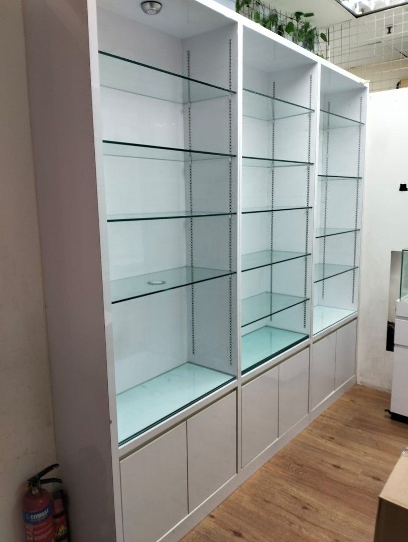 Glass Display Shelves, Furniture & Home Living, Furniture, Shelves ...