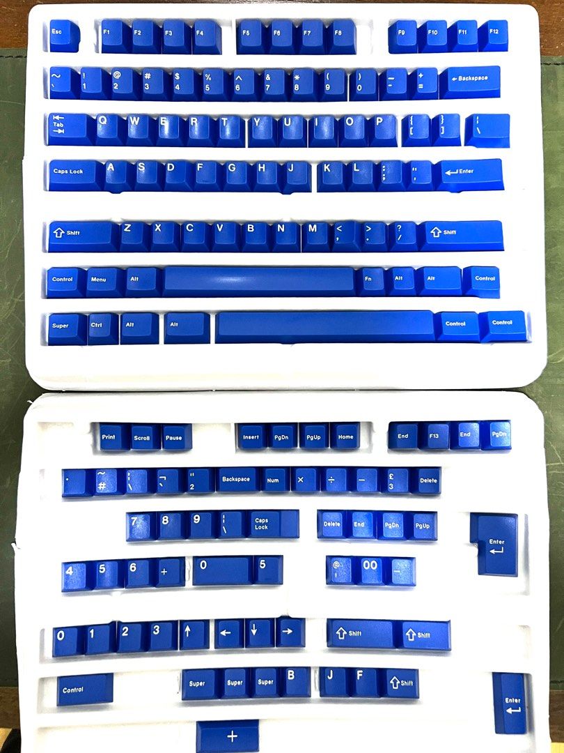 GMK Classic Blue (Blue Base) Keycaps, Computers & Tech, Parts ...