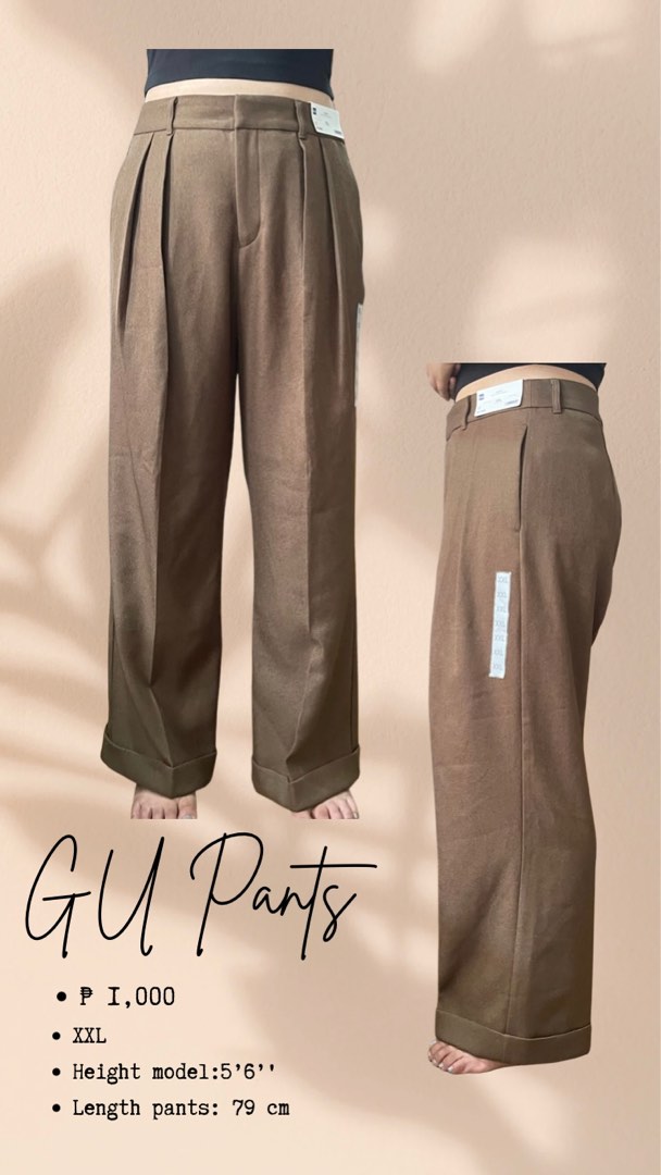 GU Brown Pants on Carousell