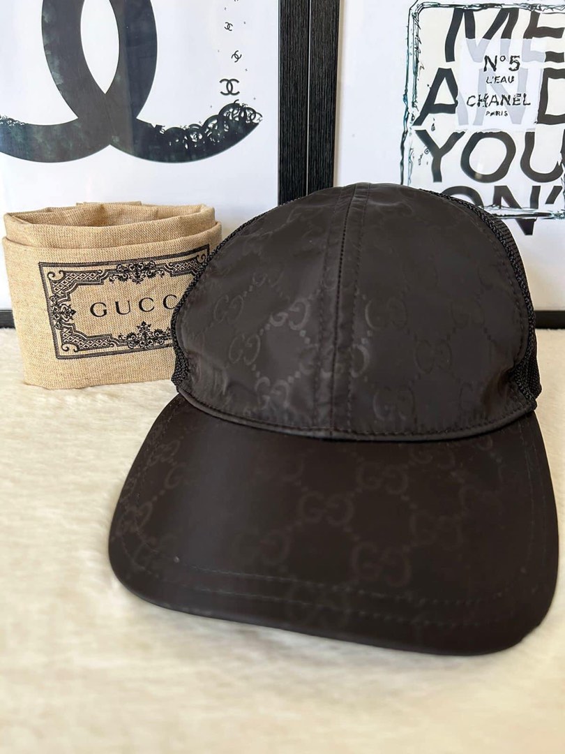Gucci Monogram Mesh Cap on Carousell