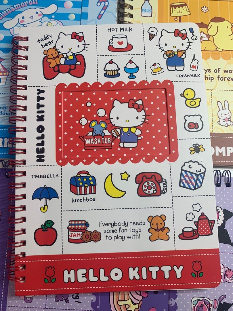 HELLOKITTY RED NOTEBOOK kawaii sanrio, Hobbies & Toys, Stationery ...
