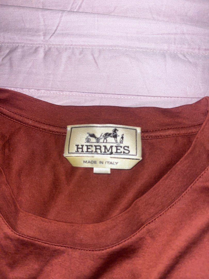hermes t-shirt, Men's Fashion, Tops & Sets, Tshirts & Polo Shirts on Carousell