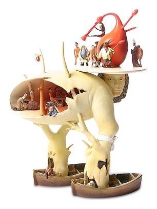 Hieronymus Bosch - Tree Man Wearing Boat Shoes Detailed Statue (Large ...