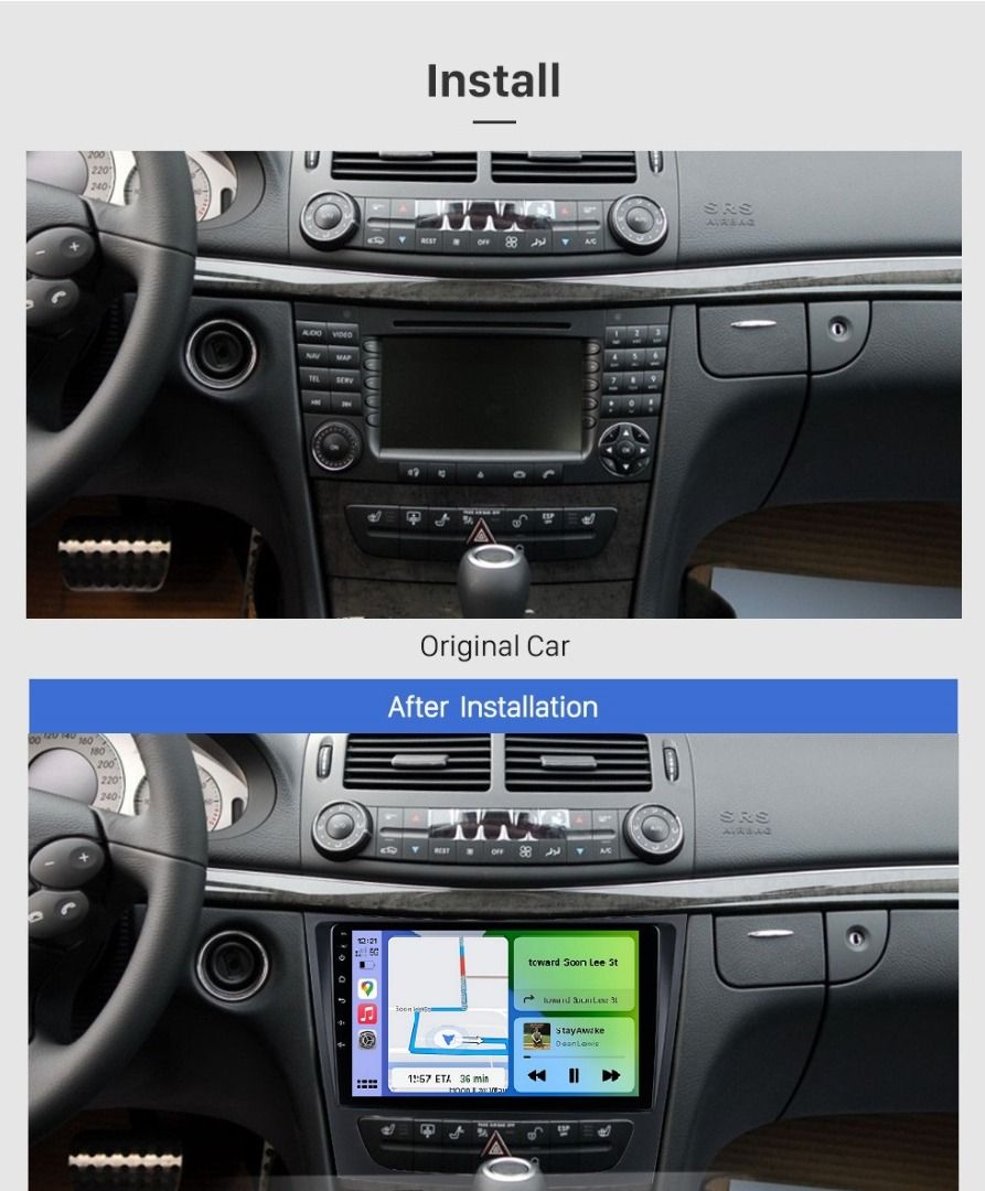 HIGH-END LATEST MERCEDES E CLASS W211 CLS 9 INCH 9.4 INCH 8 CORE ...