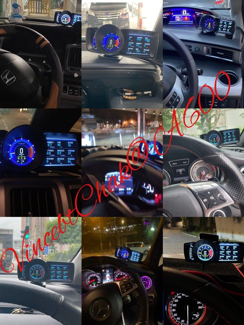 Honda Freed安裝 自安平顯ActiSafety最新 A600 HUD OBD+GPS 抬頭顯示器 多功能儀表 行車電腦（繁體版 ...