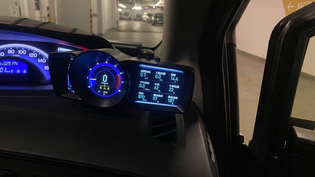 Honda Freed安裝 自安平顯ActiSafety最新 A600 HUD OBD+GPS 抬頭顯示器 多功能儀表 行車電腦（繁體版 ...