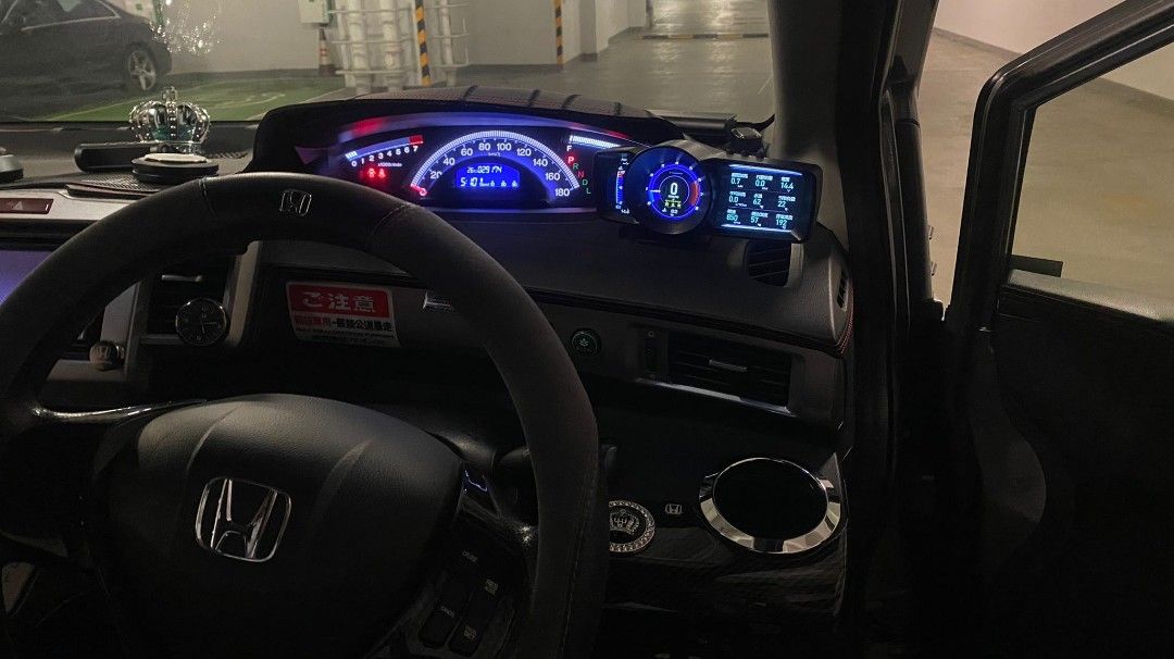 Honda Freed安裝 自安平顯ActiSafety最新 A600 HUD OBD+GPS 抬頭顯示器 多功能儀表 行車電腦（繁體版 ...