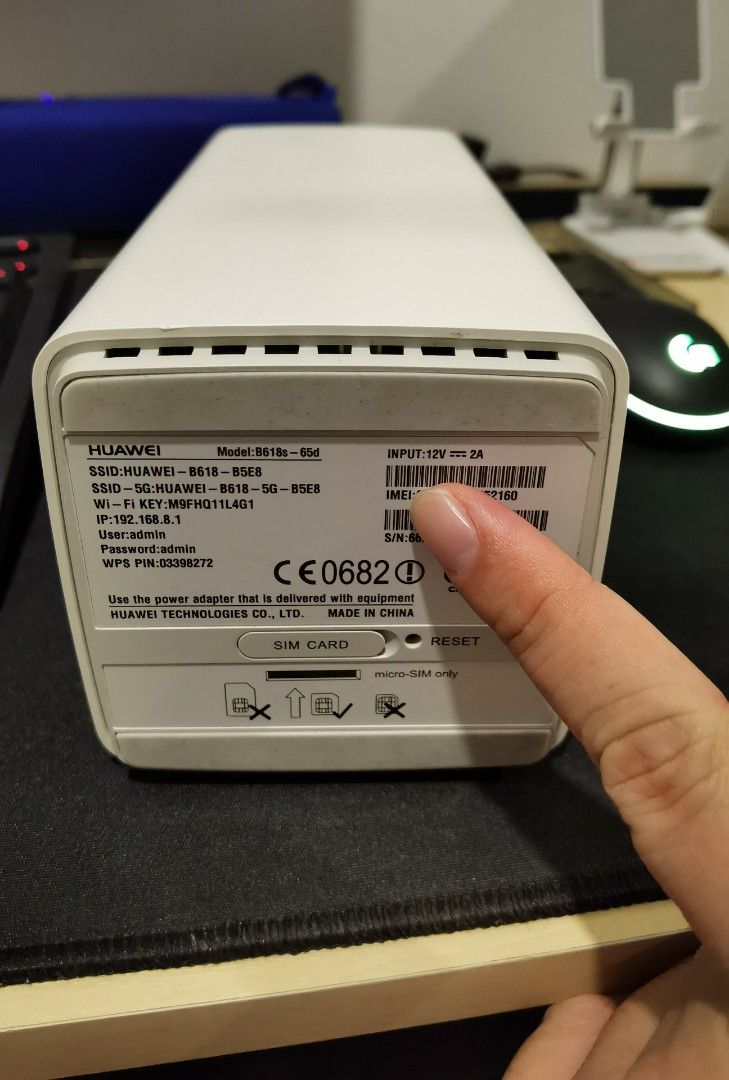 Huawei B618s-65D (all sim, no mod), Computers & Tech, Parts ...