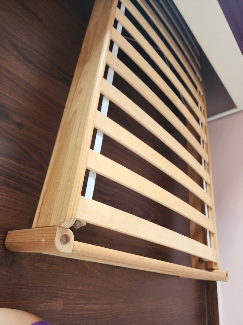 Ikea UTAKER bed with mattress, Furniture & Home Living, Furniture, Bed ...