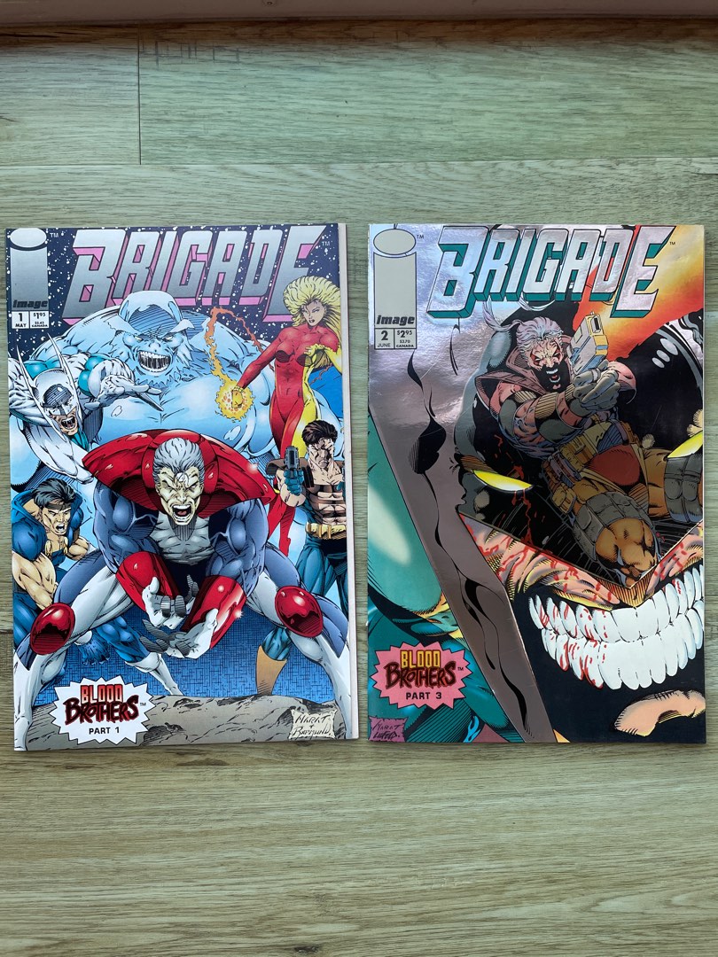 Image Comics Brigade #1, #2, #3, Blood Brothers, Hobbies & Toys, Books ...